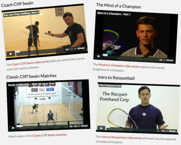 Interview With Racquetball Legend Cliff Swain - Royster TV - CliffSwain.com